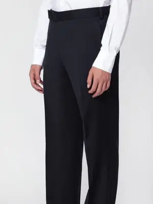 LARDINI Straight-leg Tailored Trousers In Pure Virgin Wool
