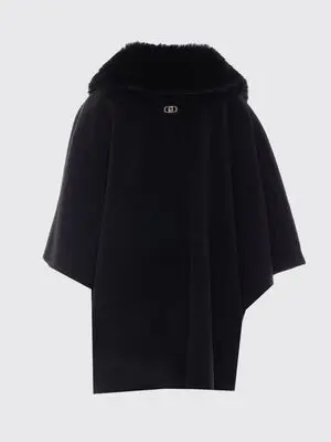 Liu Jo Knee-length Robe Coat With Faux Fur Collar