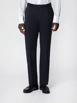 LUIGI BIANCHI Single-breasted Pure Virgin Wool Suit With Notch Lapels