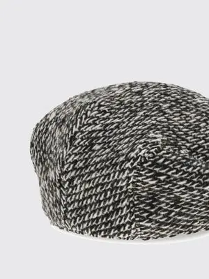 Dolce & Gabbana Chevron Pattern Wool Blend Flat Cap With Rigid Visor