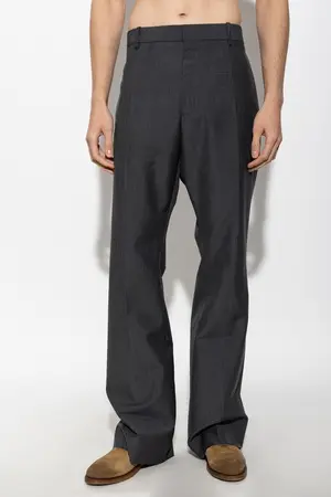 JIL SANDER Wool Pleated Trousers