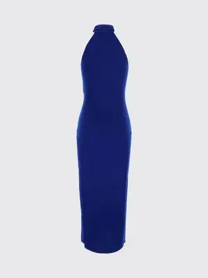 Givenchy American Neckline Midi Evening Gown In Pure Wool