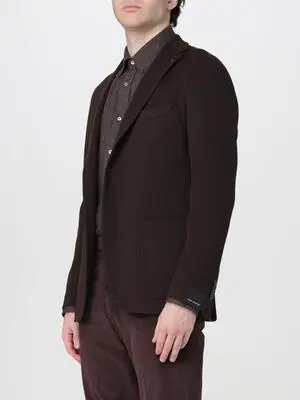 Tagliatore Slim Fit Single-breasted Cotton Blazer With Patch Pockets