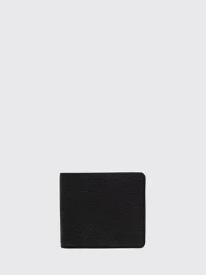 Brioni Grained Calfskin Bifold Wallet With Eight Card Slots - Black