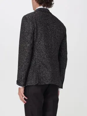Tagliatore Slim Fit Single-breasted Wool Blend Blazer With Patch Pockets - Fa01