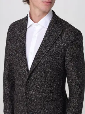 Tagliatore Slim Fit Single-breasted Wool Blend Blazer With Patch Pockets - Fa01