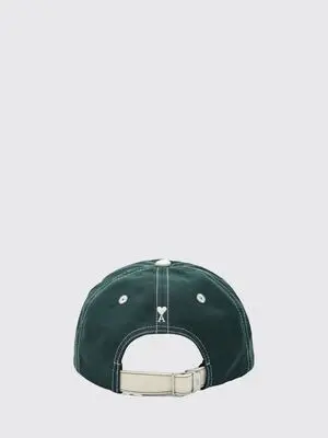 AMI Paris Cotton Baseball Cap With De Coeur Logo - Ivory