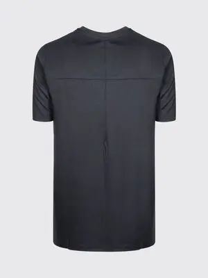 THOM KROM Crew-neck Short-sleeved T-shirt In Viscose Blend - Black