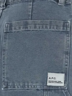 A.p.c. Dan Wide-leg Cotton Denim Jeans With Mid-rise Waist - Blue