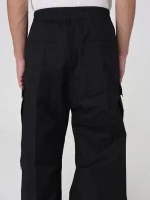 Rick Owens Cargobelas Wide-leg Cargo Trousers In Stretch Cotton With Drawstring