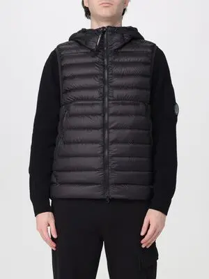 C.P. COMPANY Quilted Nylon Padded Gilet With Hood And Iconic Goggle Lenses
