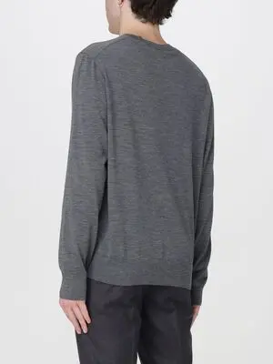 Burberry Crewneck Sweater In Pure Wool With Embroidered Ekd Logo