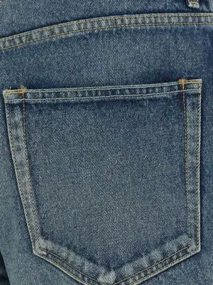 THE ROW Mid-rise Straight Leg Jeans In Cotton Denim With Five Pockets