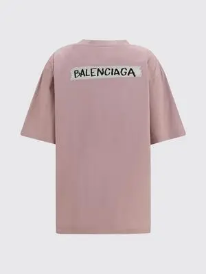 Balenciaga Relaxed Fit Cotton T-shirt With Contrast Logo And Dropped Shoulders