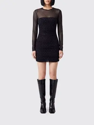 Liu Jo Long-sleeved Slim Fit Rhinestone Sheath Mini Dress