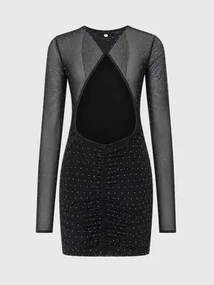 Liu Jo Long-sleeved Slim Fit Rhinestone Sheath Mini Dress
