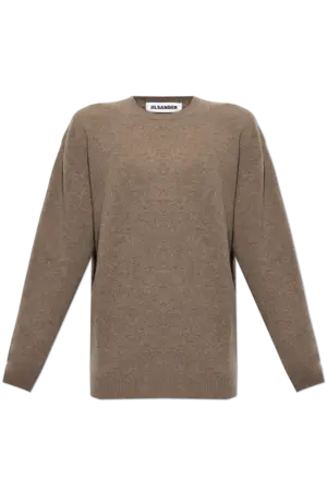 JIL SANDER Wool Crew-neck Sweater - Brown