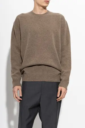 JIL SANDER Wool Crew-neck Sweater - Brown