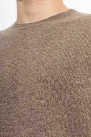JIL SANDER Wool Crew-neck Sweater - Brown