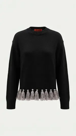 SIMONMILLER Roni Metallic Tassel Sweater