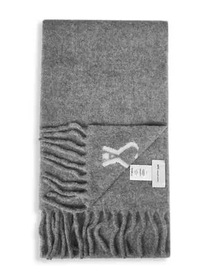 AMI Paris Grey De Cœur Scarf - Multicolor