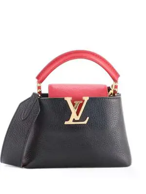 LOUIS VUITTON Capucines Bag Leather Mini Satchel