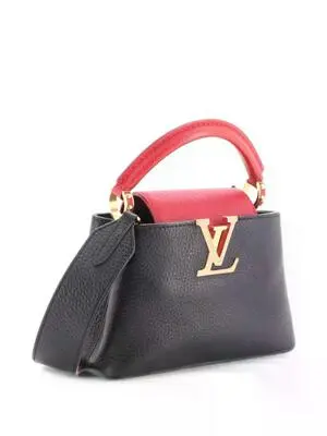 LOUIS VUITTON Capucines Bag Leather Mini Satchel