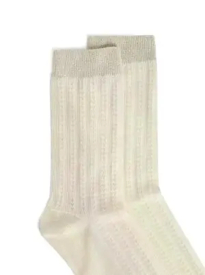 Momoni Pecos Openwork-stitch Socks