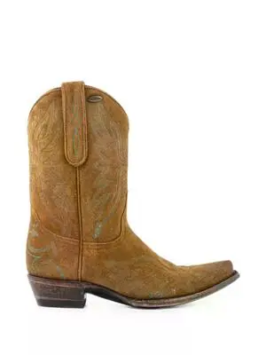 MEXICANA Embroidered Suede Boots