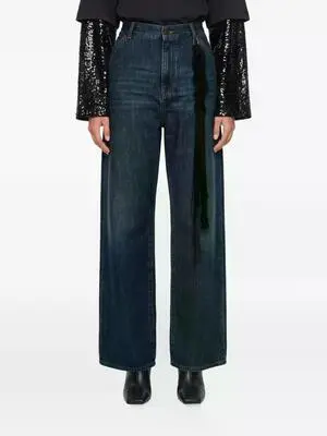 DARKPARK Lisa Fringed Faded Jeans