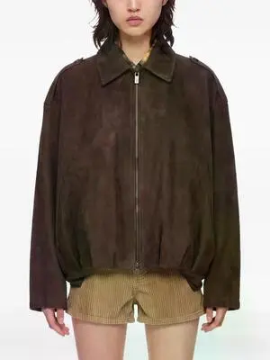 SALVATORE SANTORO Suede Zip-up Jacket