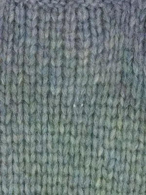 ROBERTO COLLINA Chunky-knit Elbow-sleeve Sweater Blue