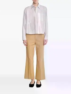 Maria Mcmanus Mid-rise Flared Trousers - Neutrals