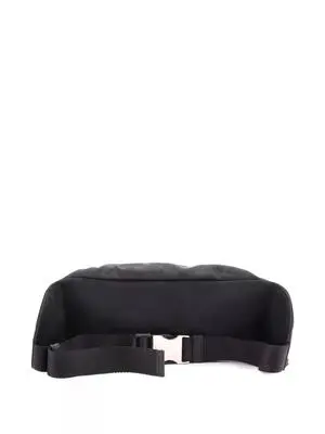 Prada Zip Waist Bag Tessuto Medium Belt Bag - Black
