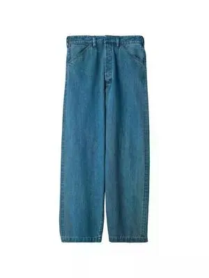 LEMAIRE Oversized Workwear Pants In Indigo Selvedge Denim - Blue