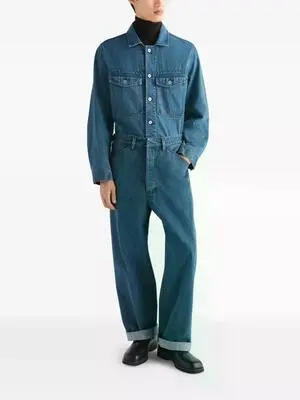 LEMAIRE Oversized Workwear Pants In Indigo Selvedge Denim