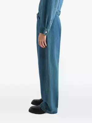 LEMAIRE Oversized Workwear Pants In Indigo Selvedge Denim