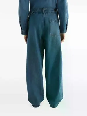 LEMAIRE Oversized Workwear Pants In Indigo Selvedge Denim