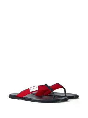 Givenchy Bay Thongs In Gros Grain And Leather