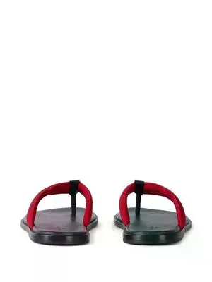 Givenchy Bay Thongs In Gros Grain And Leather