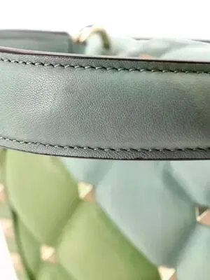 Valentino Garavani Candystud Top Handle Bag Leather Medium Shoulder Bag