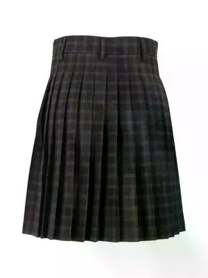 Barbour Carville Pleated Mini Skirt - Brown