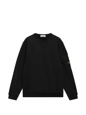 Stone Island Logo-patch Sweater - Black