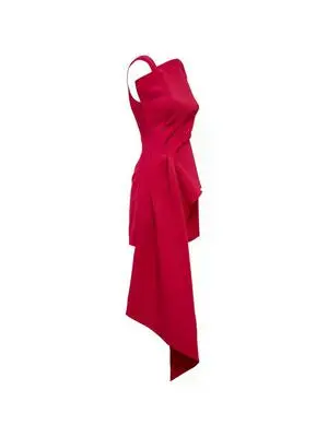 Acler Quindus Draped Mini Dress - Red
