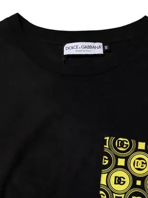 Dolce & Gabbana Logo-pattern Pocket T-shirt