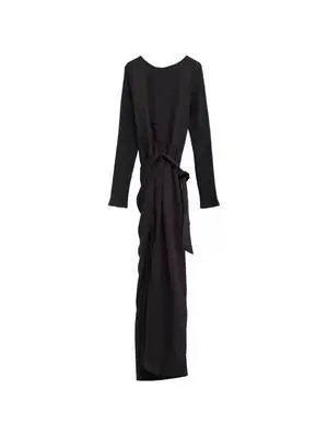 Our Legacy Ribbed-knit Tie-waist Maxi Dress
