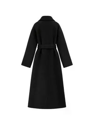 SOLOTRE Belted Notch-lapel Coat