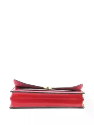 LOUIS VUITTON Flore Chain Wallet Monogram Canvas With Leather Clutch Bag