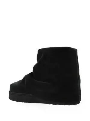 Inuikii X Jetset Drape Low Suede Snow Boots - Black