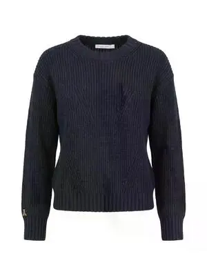 Patrizia Pepe Ribbed-knit Wool Sweater - Blue